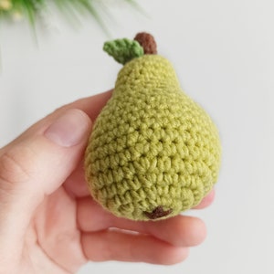 Crochet Pear Pattern, Crochet Fruit Nursery Decor Easy Crochet Pattern ...