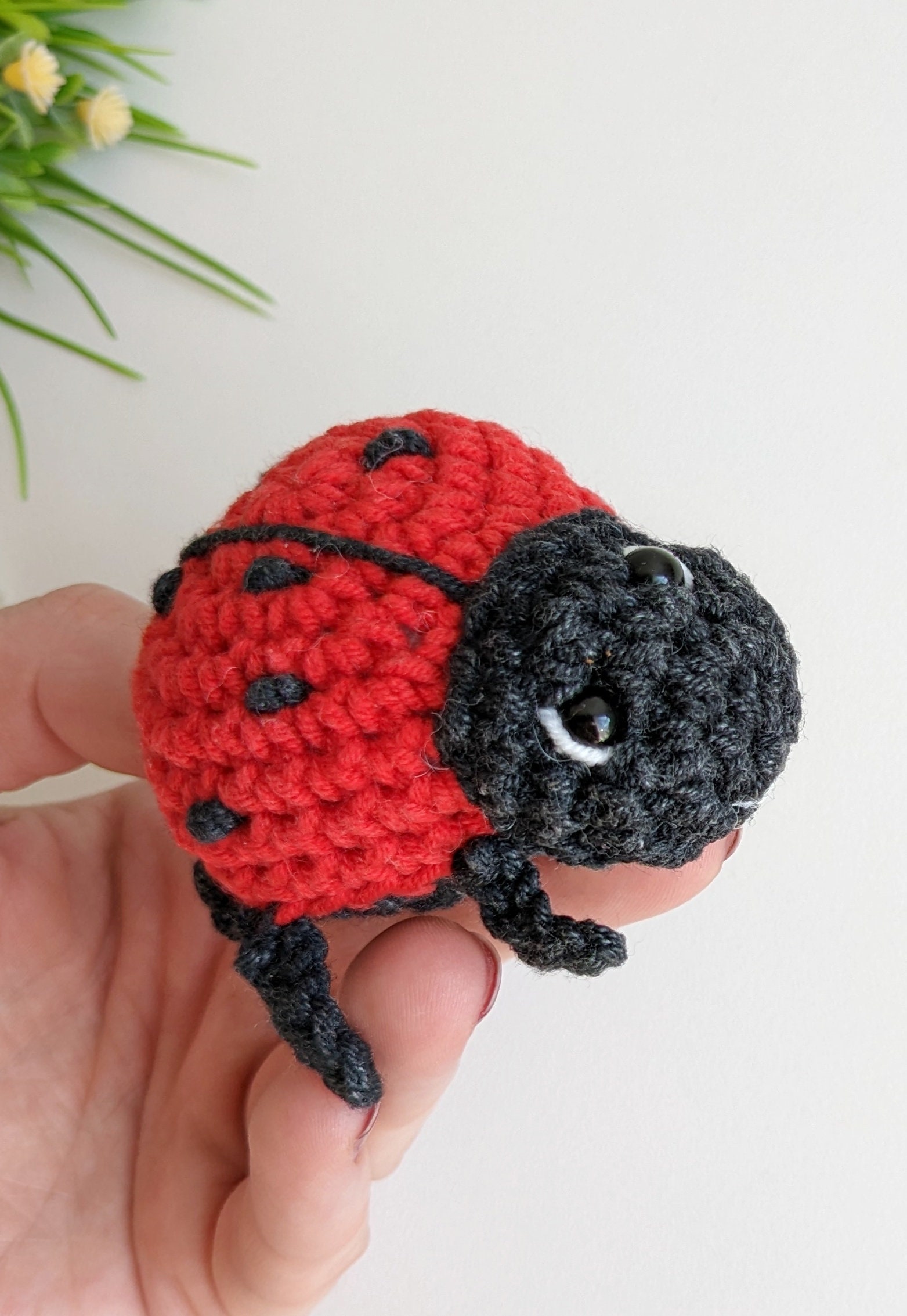 Crochet Ladybug Amigurumi Pattern Ladybug Keychain Easy - Etsy