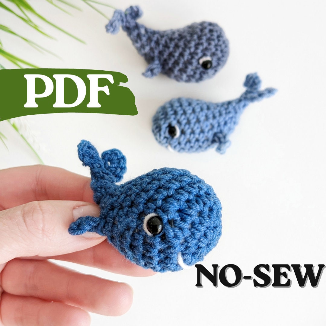 No Sew Crochet Whale Pattern, Easy Crochet Whale Amigurumi Pattern - Etsy