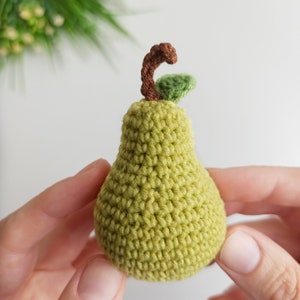 Crochet Pear Pattern, Crochet Fruit Nursery Decor Easy Crochet Pattern ...