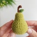 Crochet Pear Pattern, Crochet Fruit Nursery Decor Easy Crochet Pattern ...