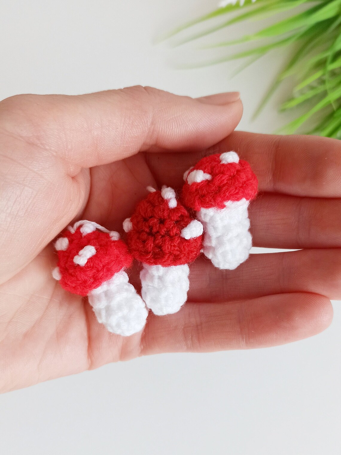 Mushroom Keychain Free Crochet Pattern Amigurumi Mushroom - Etsy