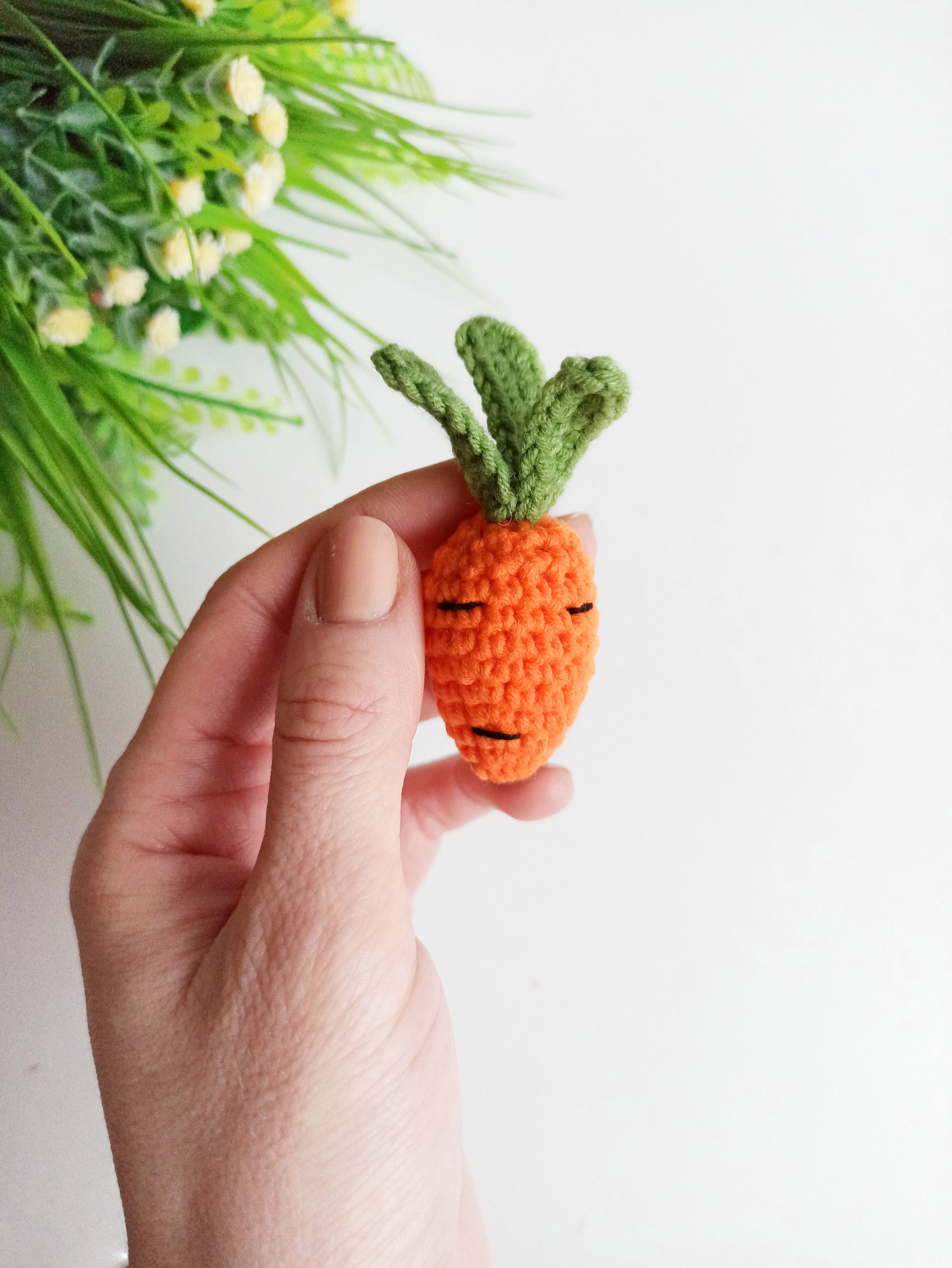 Carrot Crochet Pattern Amigurumi Carrot Mini Food Pattern | Etsy