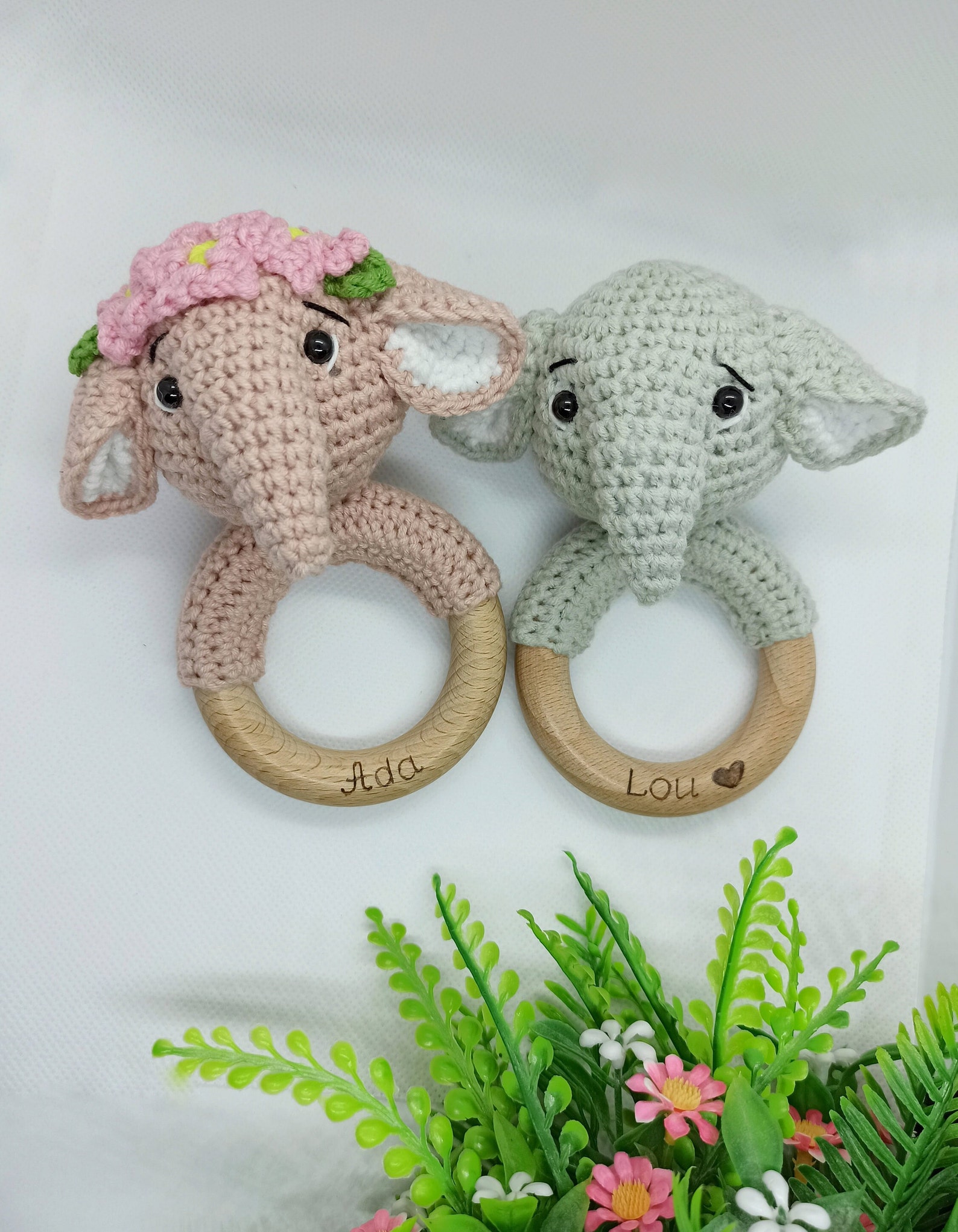 Amigurumi Elephant Rattle Pattern, Crochet Toy With Teethering Ring PDF ...
