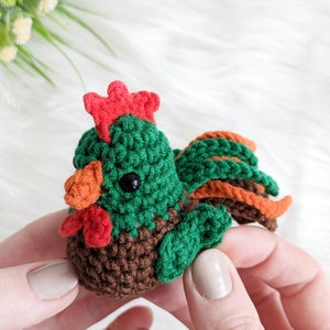 Rooster Amigurumi Pattern, Crochet Chicken, Bird Crochet Pattern ...