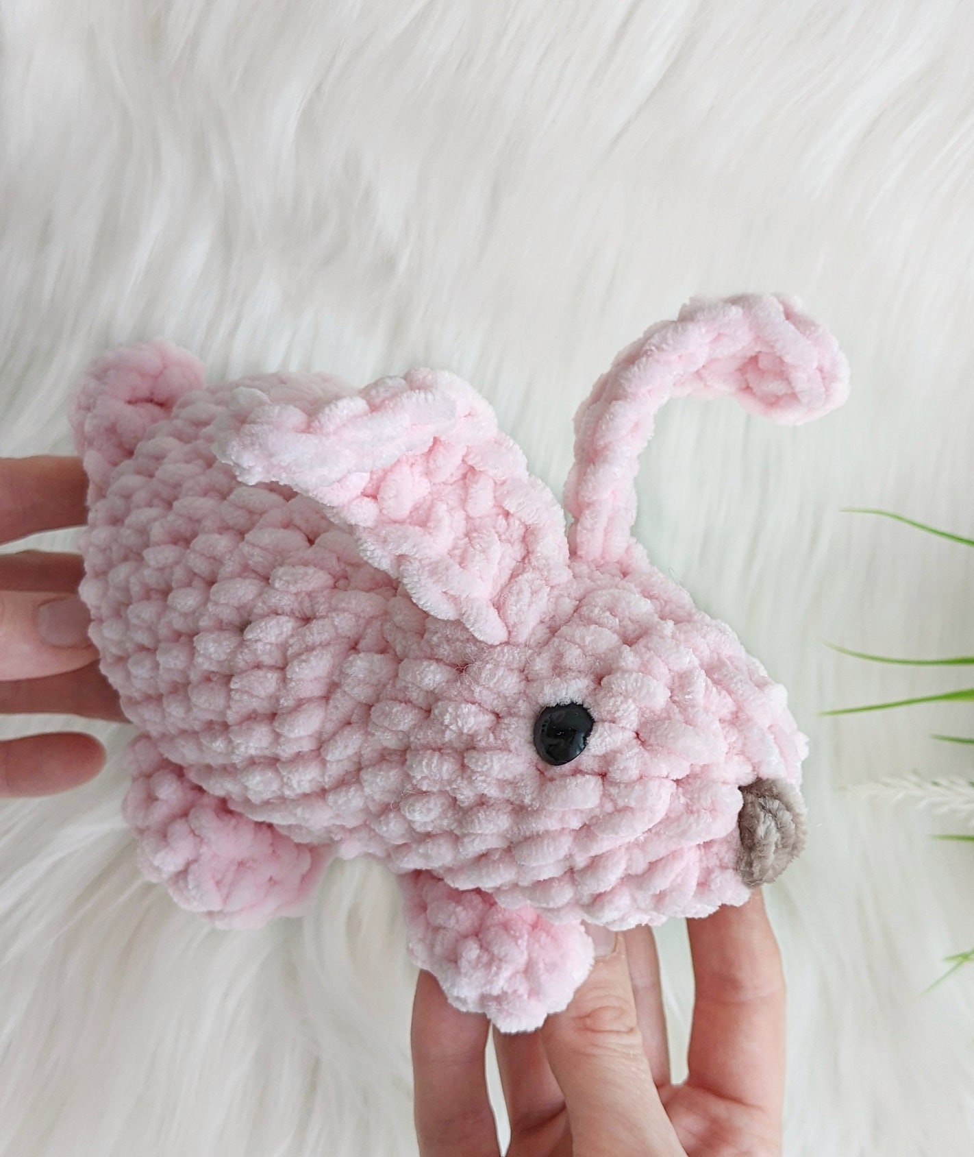 Crochet Plush Bunny Pattern, Amigurumi Stuffed Rabbit Pattern - Etsy
