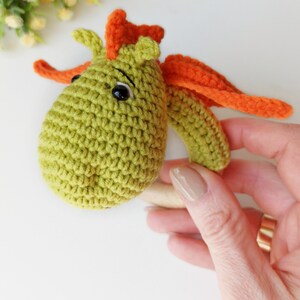 Crochet Rattle Dragon Amigurumi Pattern - Etsy