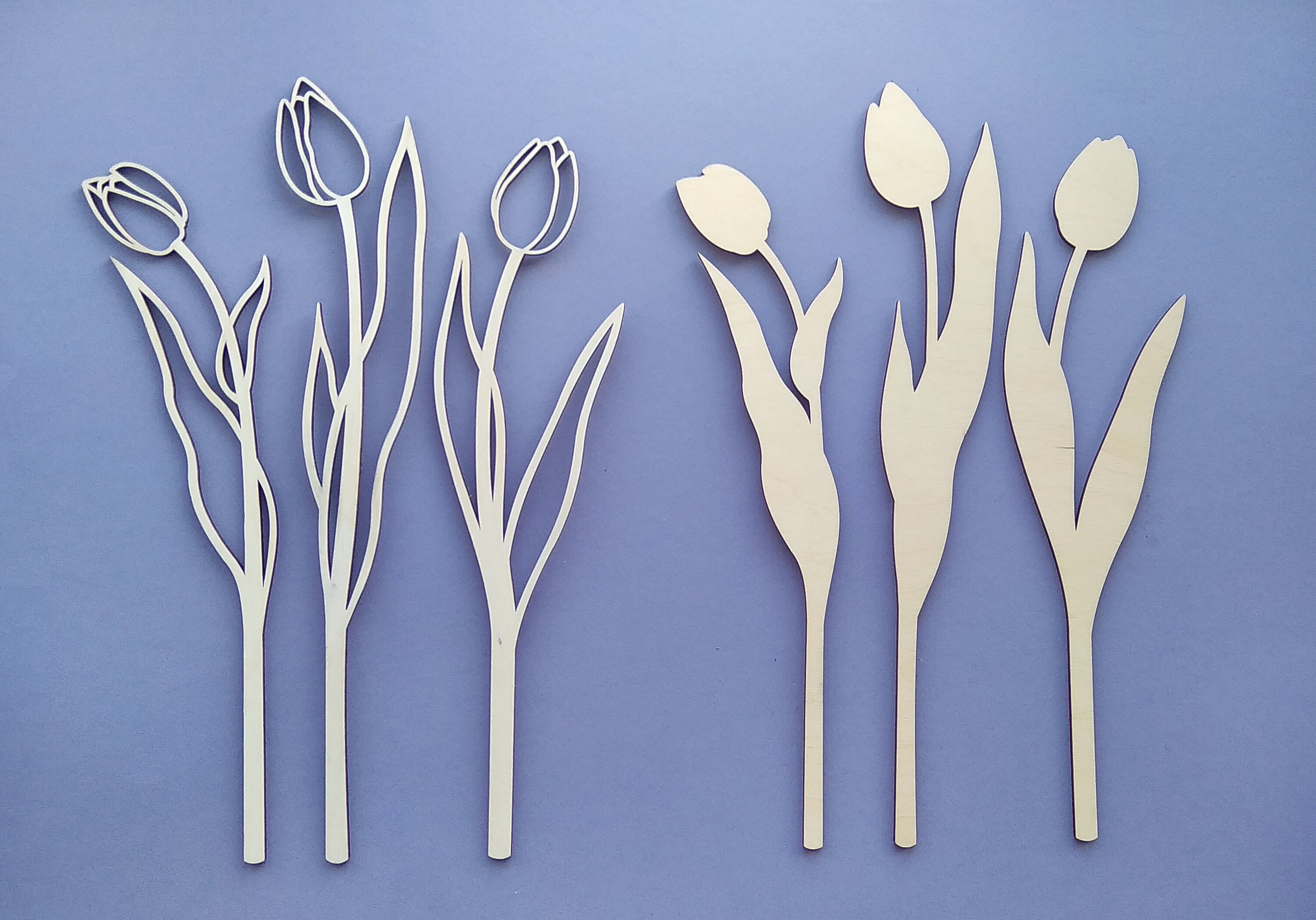 Tulip Svg Tulip Vector Laser Cut File Tulip Template Etsy