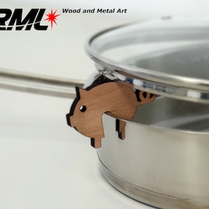 Pot Guard - Pig Shape - Lid Holder - Steam Vent - Pot Prop - Pot Lid ...