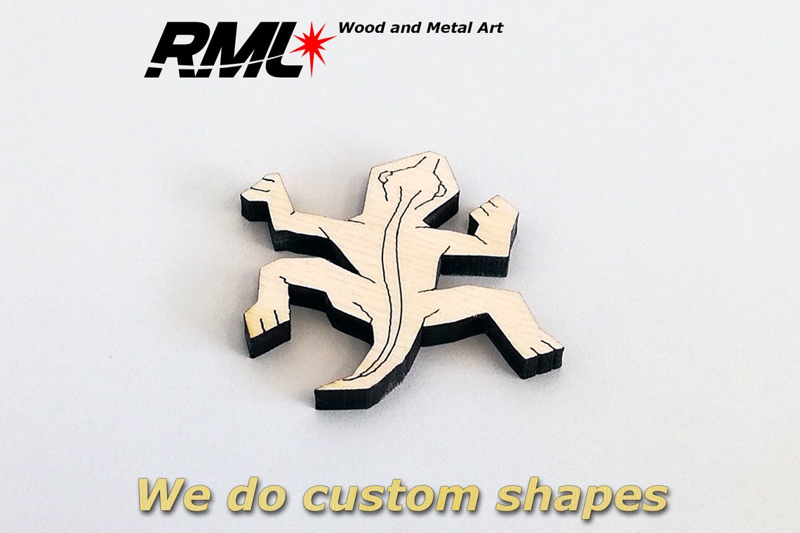 Tessellation Puzzle Pieces- Geckos - 10 Pieces Blank Shape Wooden Pack ...