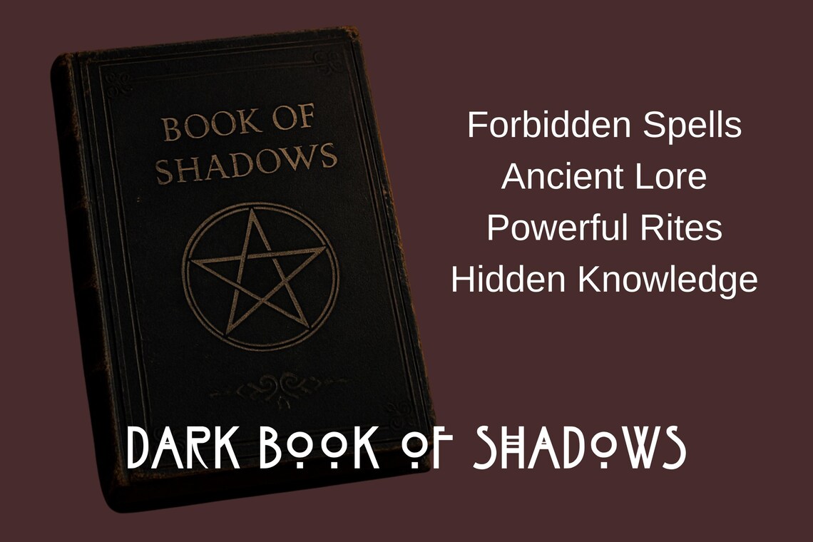 Dark Book of Shadows: Ancient Spells & Rituals (instant Download) - Etsy
