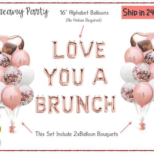 Brunch Party Love You a Brunch Balloon Banner Brunch - Etsy