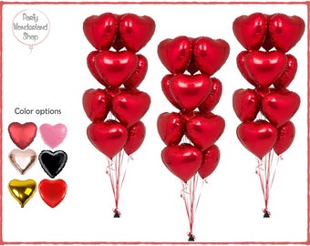Red Heart Balloon | Etsy