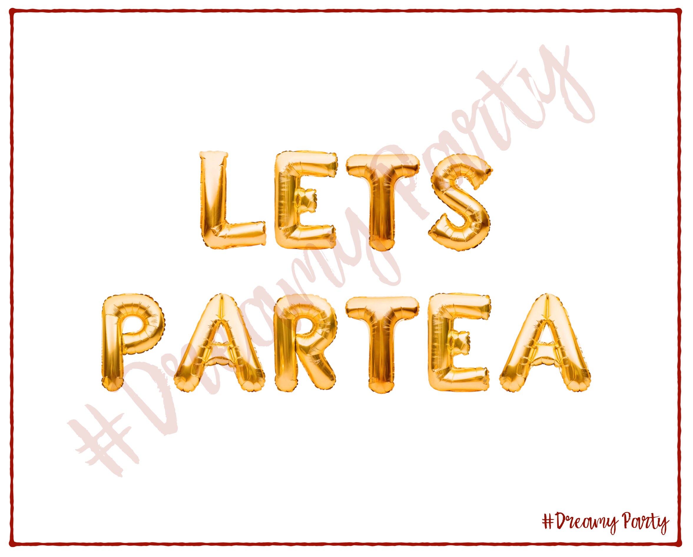 Lets Partea Hen Party Balloons Birthday Balloon Backdrop | Etsy