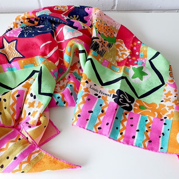 Neon Scarf - Etsy
