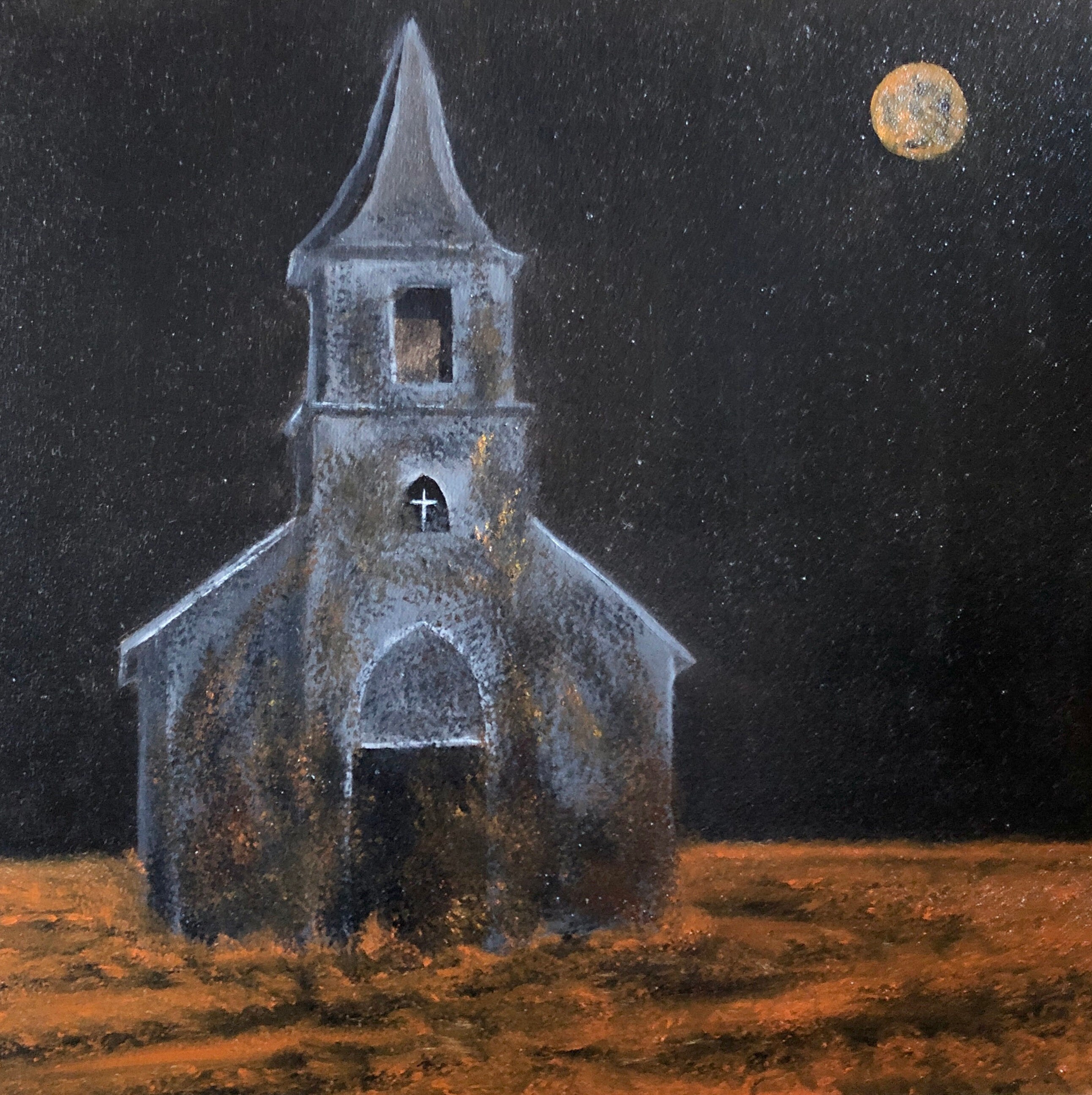 Original Oil Painting Exorcist Painting Captain Howdy Painting Original ...