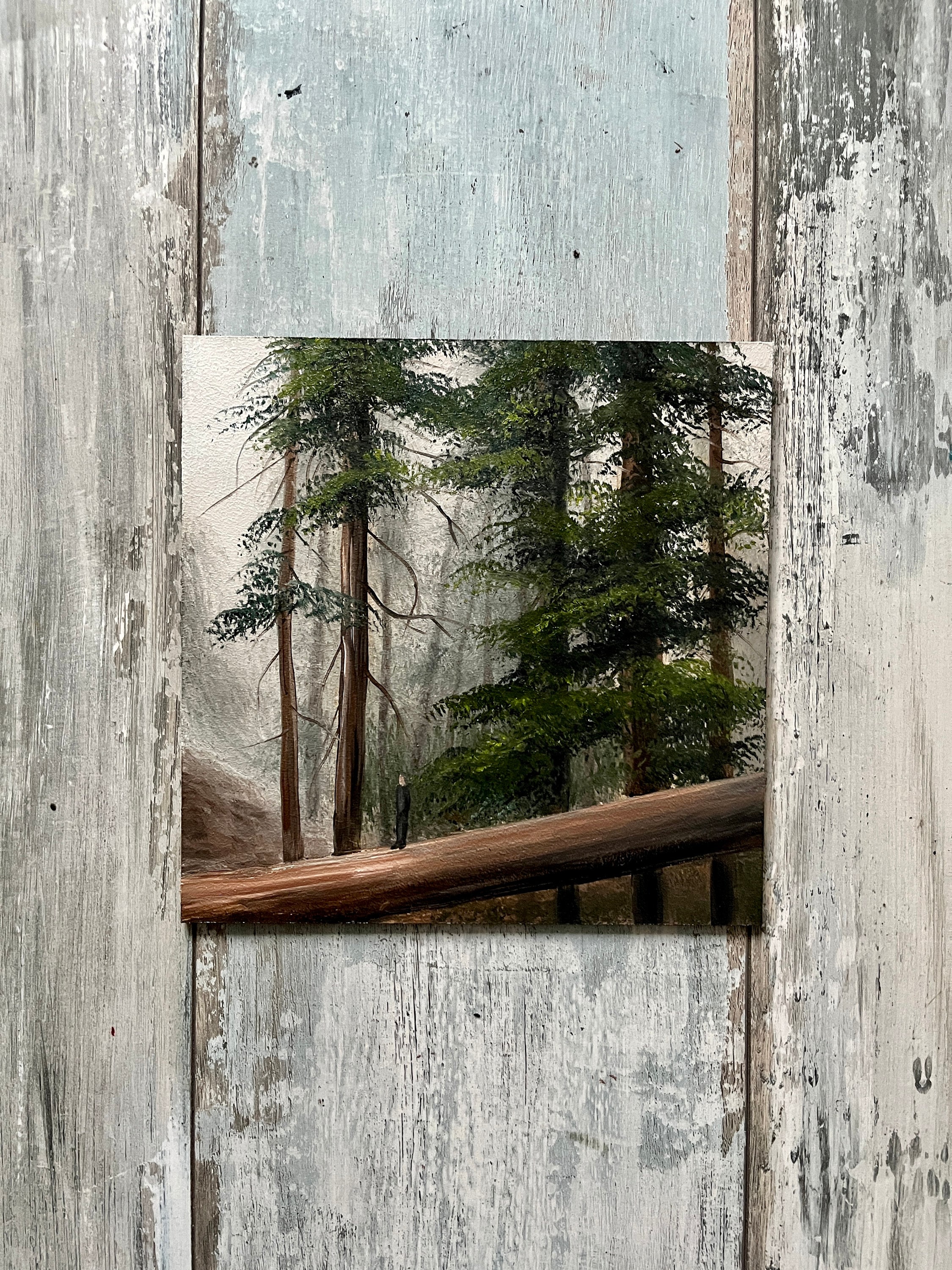 Original Dark Forest Art Moody Landscape Dark Nature Art - Etsy