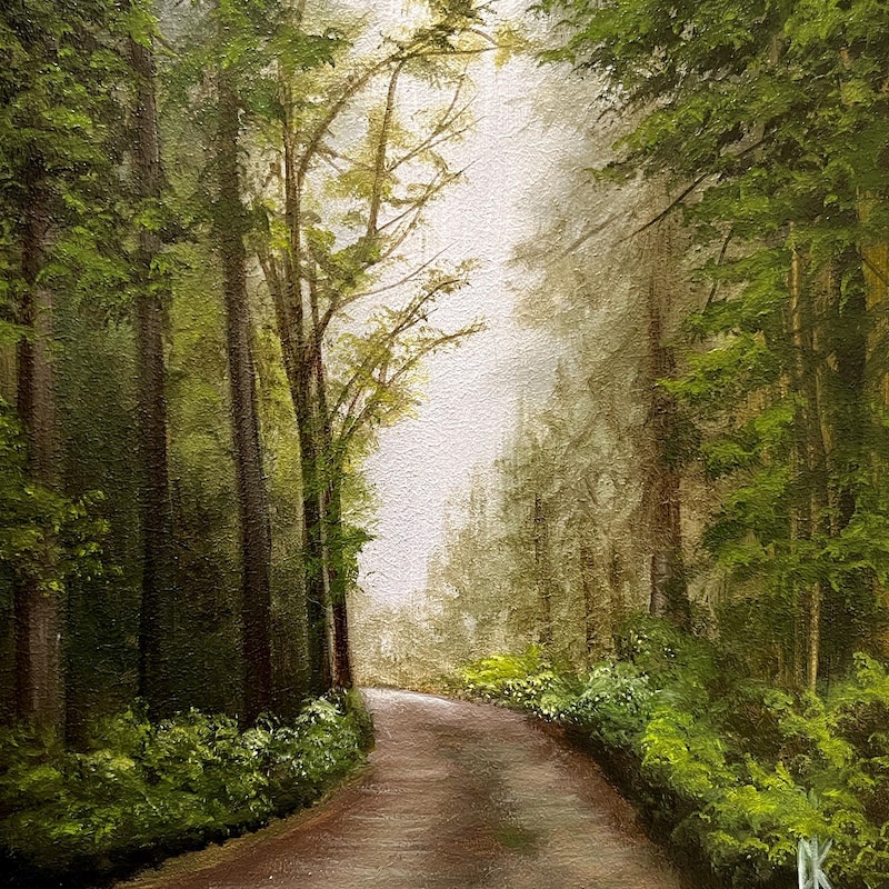 Fir Tree Painting - Etsy