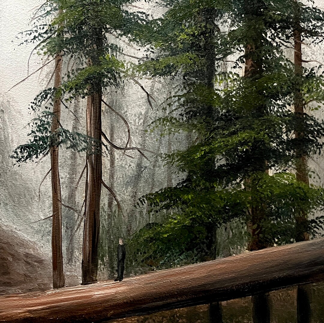 Original Dark Forest Art, Moody Landscape, Dark Nature Art, Forest Oil ...