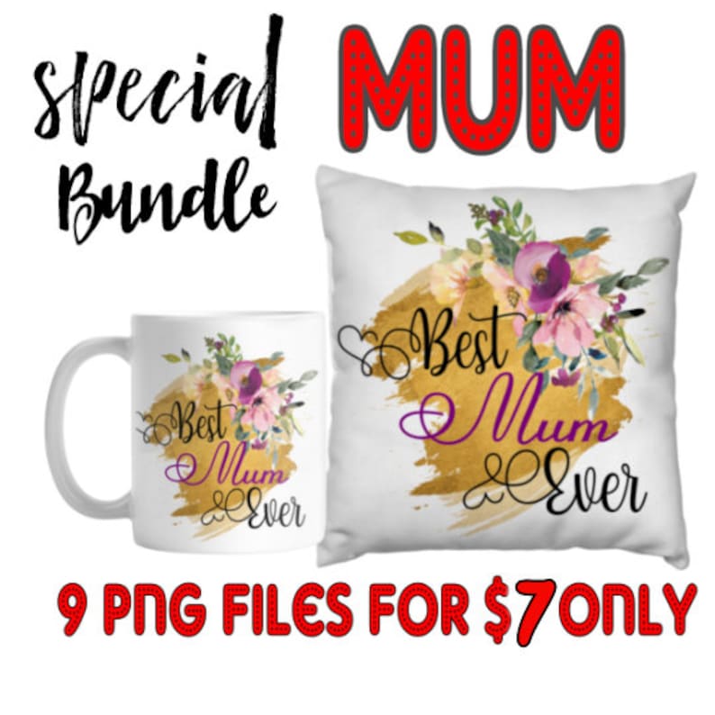 Mum Bundle Png Mothers Day Templates With Mock Ups - Etsy