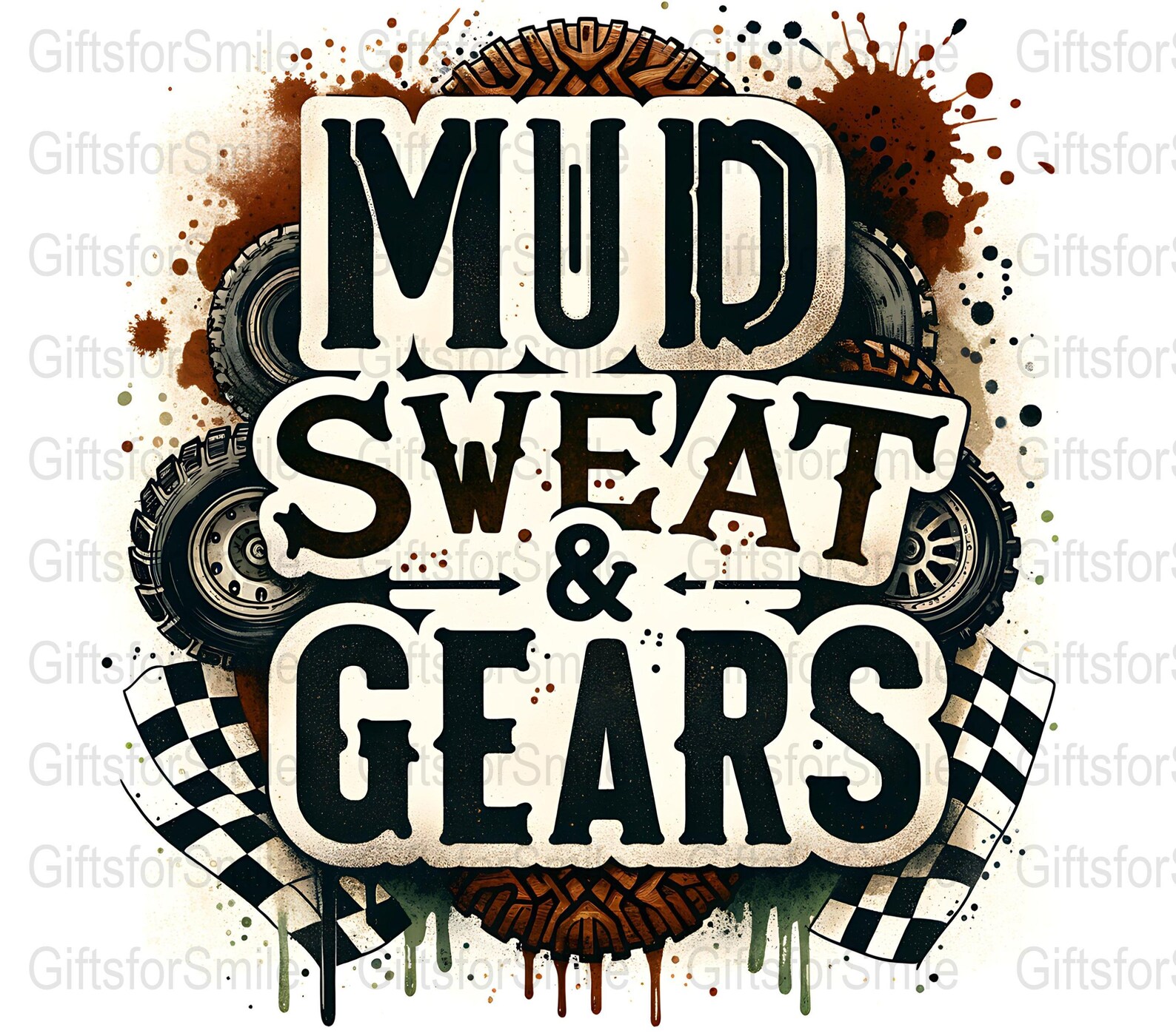 Mud Sweat and Gears Tumbler Wrap, 20oz Tumbler PNG, Rustic Adventure ...