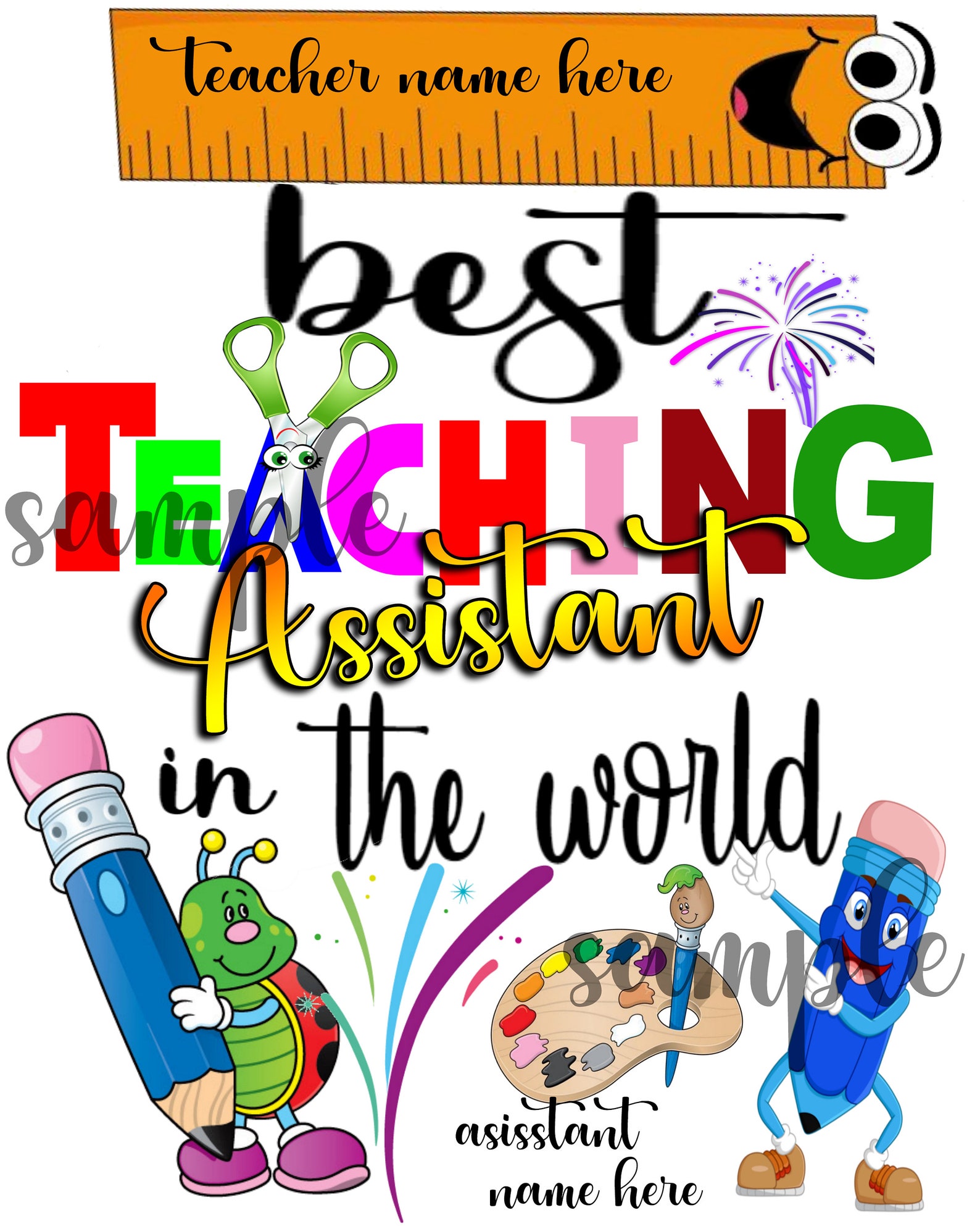 Best Teaching Assistant Sublimation Digital Download Mug - Etsy