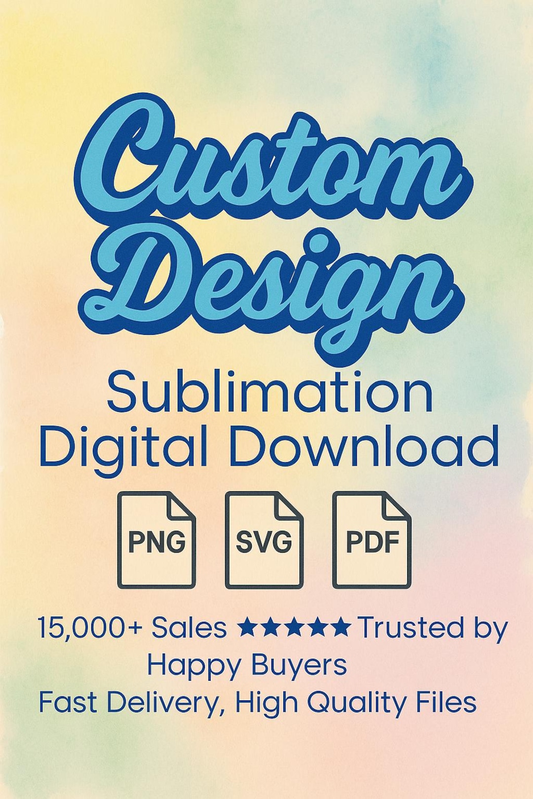 Custom Sublimation Design – Personalized Digital File, PNG/SVG/PDF for ...