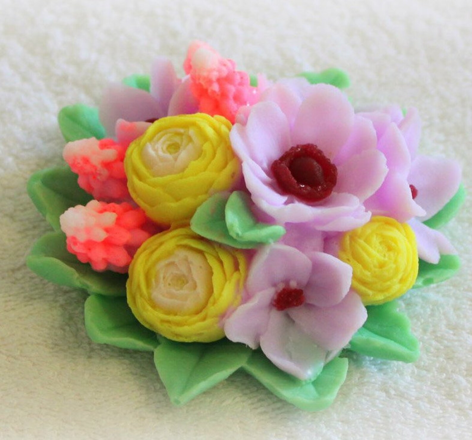 BOUCET OF FLOWERSS 3d silicone flower soap mold. Silicone | Etsy