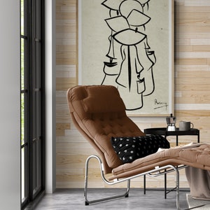 Vietnamese Pen and Ink Line Drawing, Cotton Canvas Print A3 A4 Poster ...