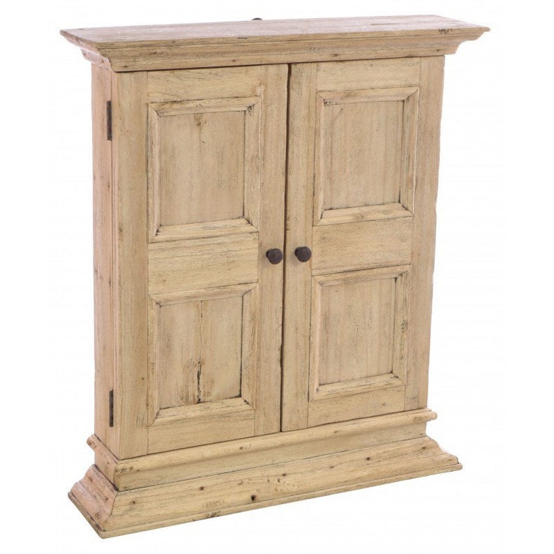 Wall Mounted Vintage Styled Wood Storage Cabinet - Etsy UK