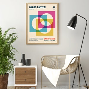 Grand Canyon National Park Art Print, Grand Canyon Travel Poster ...