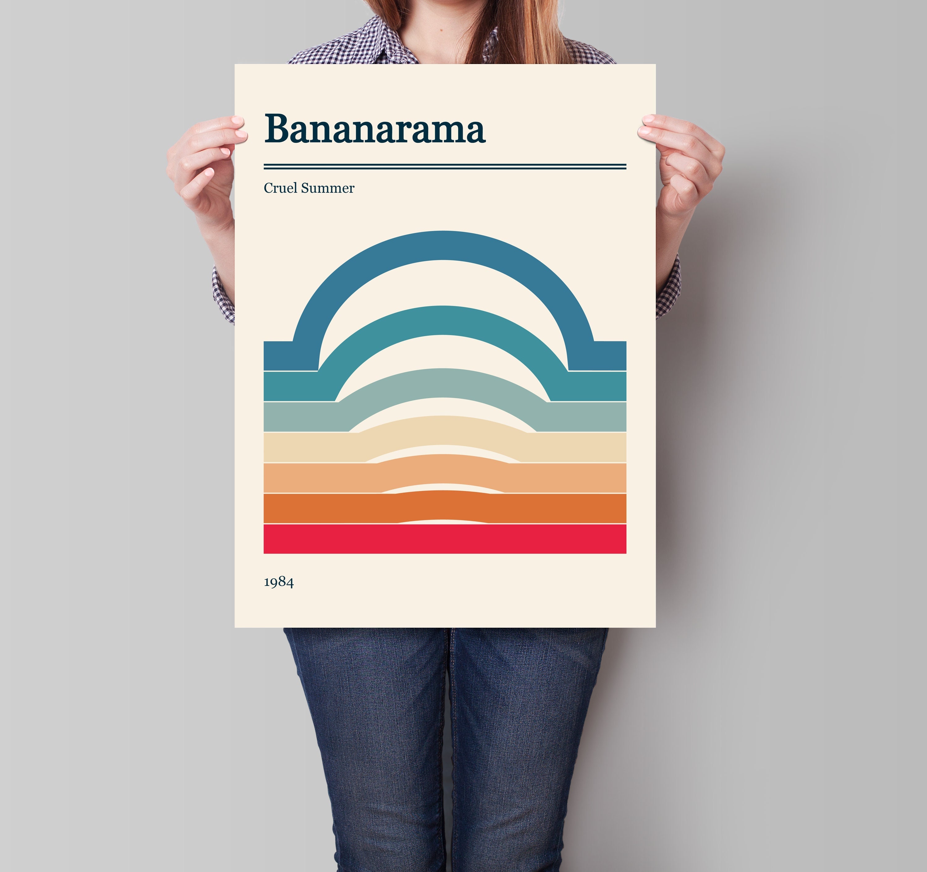 Bananarama Retro Gig Poster - Minimalist Art Print - Etsy