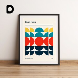 Create Your Own Retro Gig Poster | Minimalist Art Print | Music Wall ...