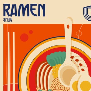 Ramen Art Print, Ramen Poster, Japanese Food Art, Japanese Illustration ...