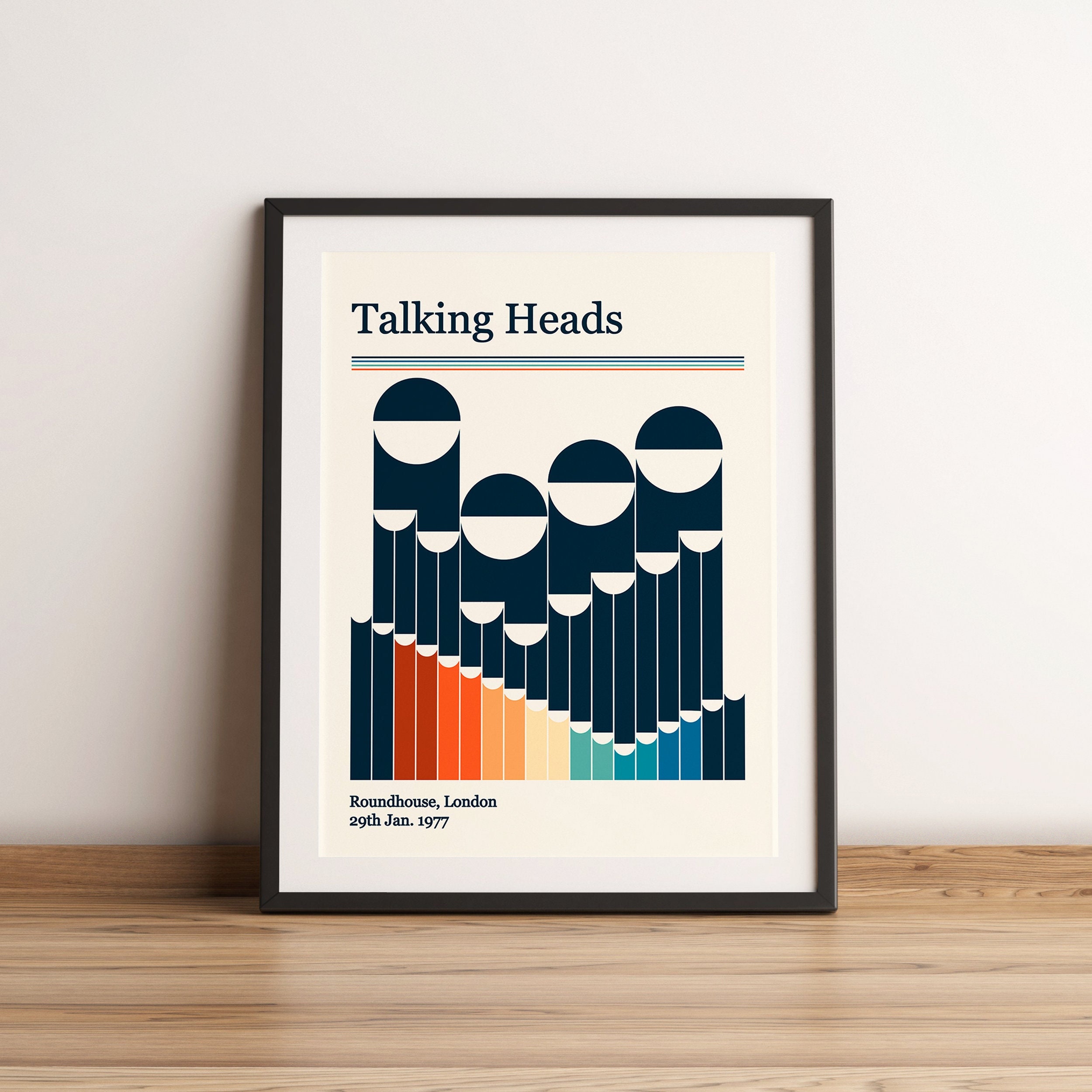 Talking Heads Concert Poster