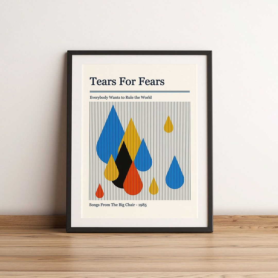 Tears for Fears Poster, Tear for Fears Everybody Wants to Rule the ...