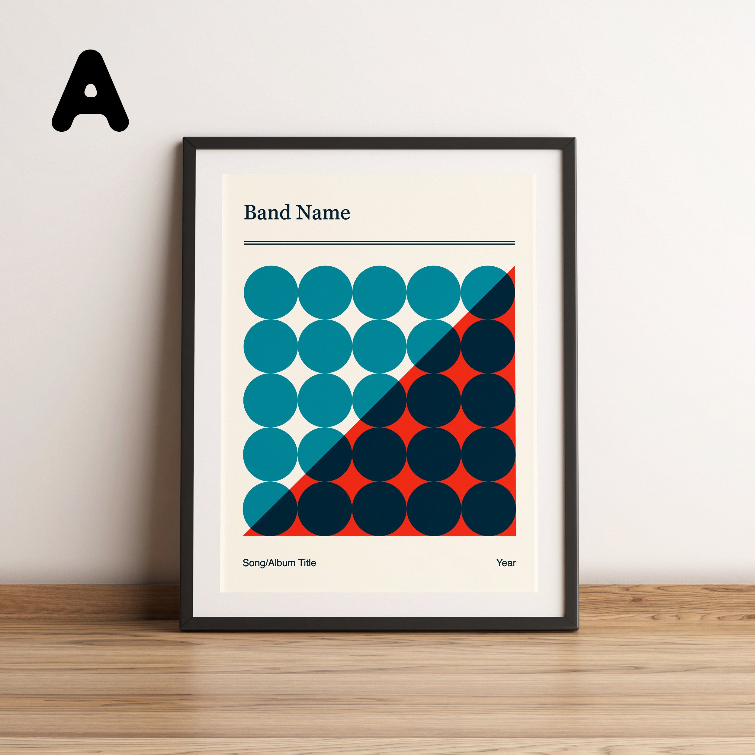 Create Your Own Retro Gig Poster Minimalist Art Print Music Wall Art ...