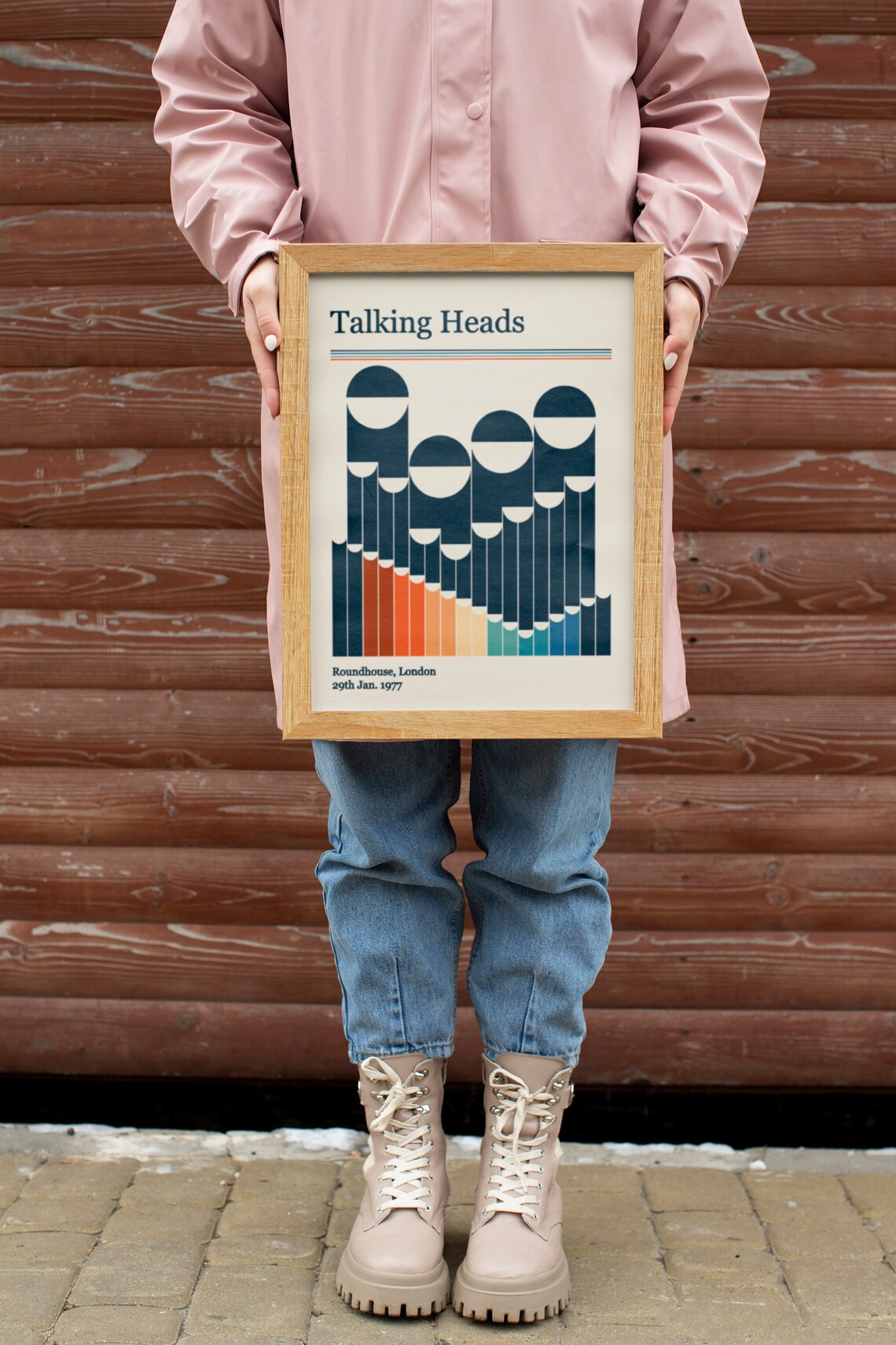 Talking Heads Retro Gig Poster - Minimalist Art Print - Etsy