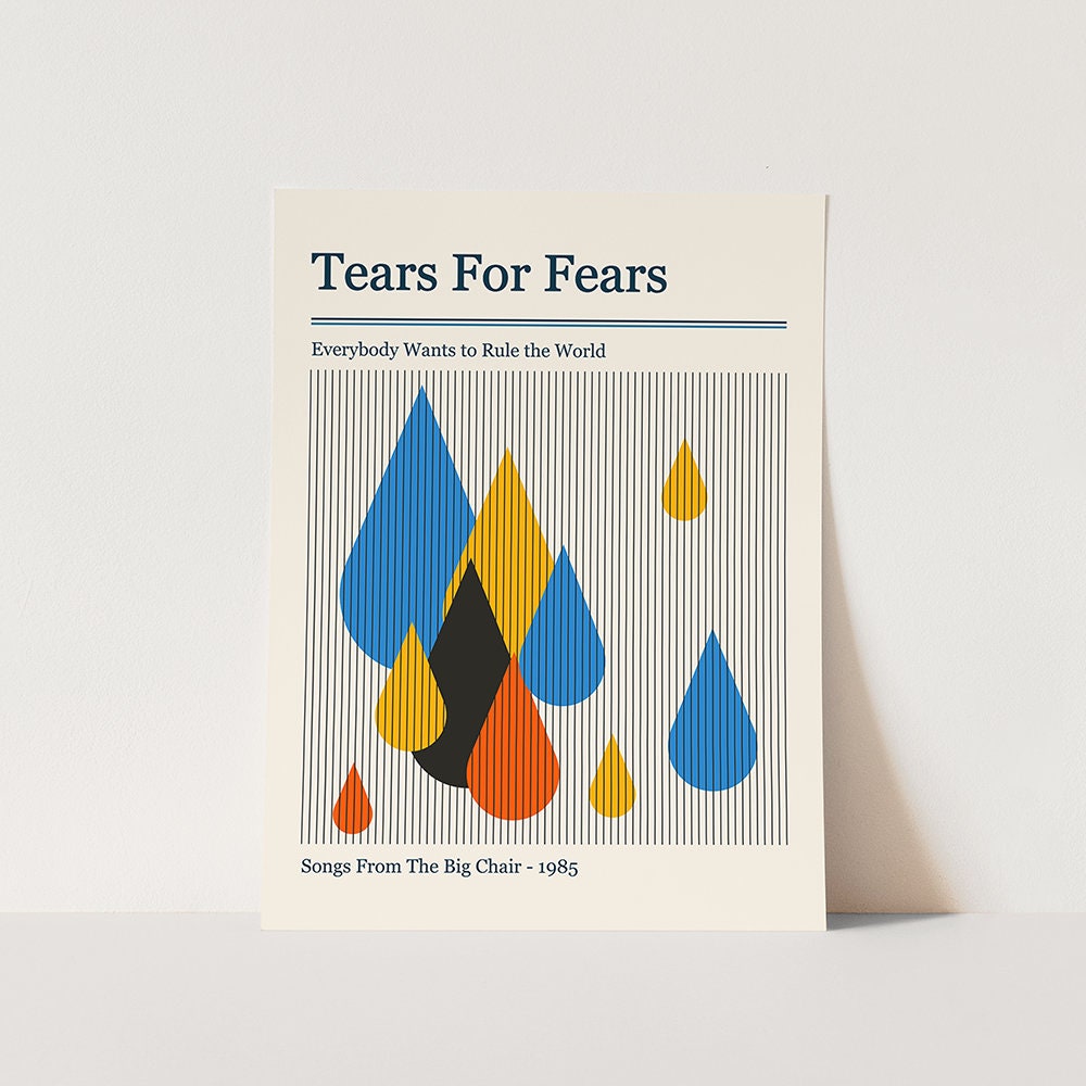 Tears for Fears Poster, Tear for Fears Everybody Wants to Rule the ...