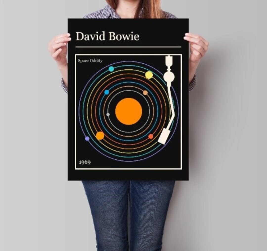 David Bowie Poster, David Bowie Space Oddity, Minimalist Art, Retro ...