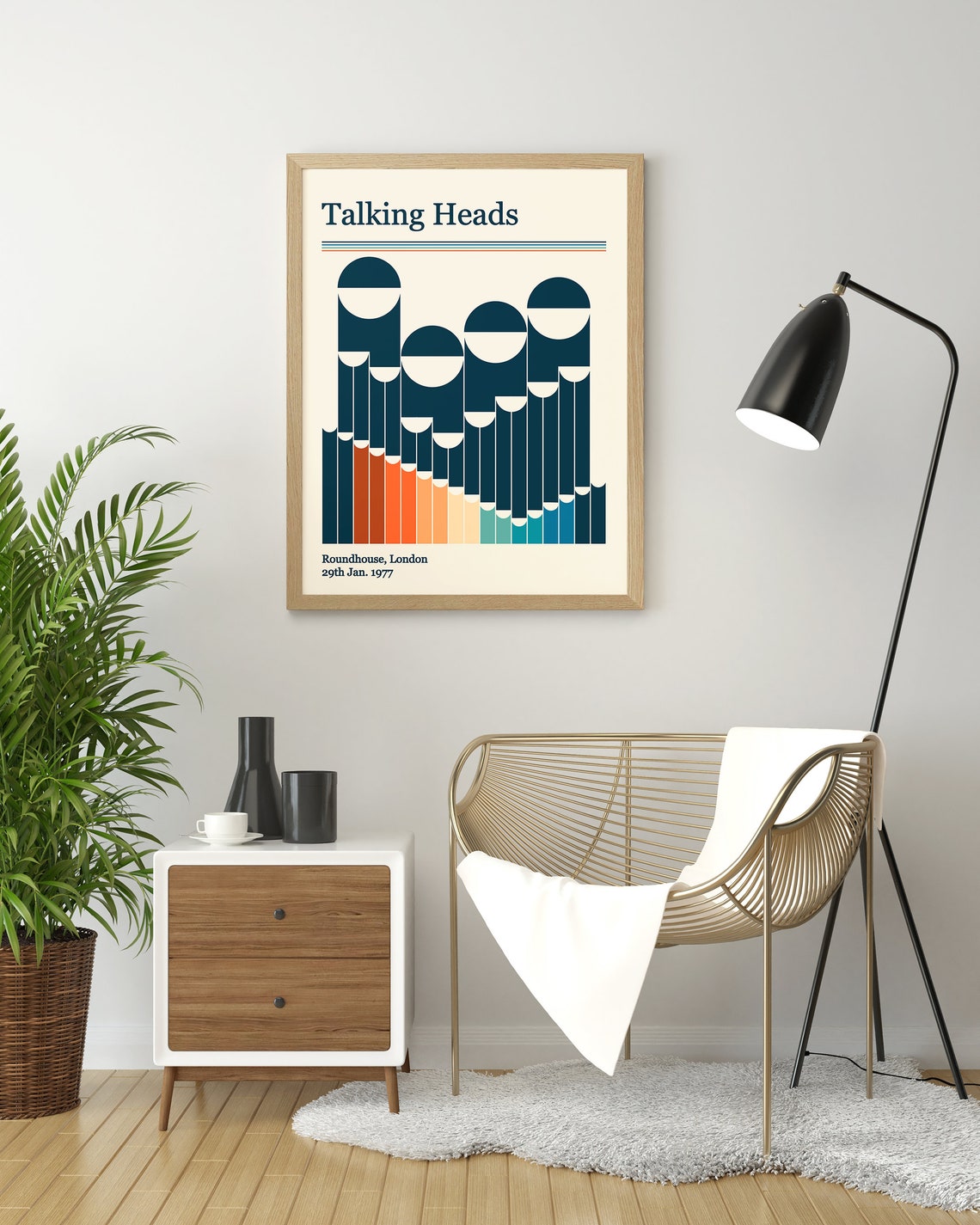 Talking Heads Retro Gig Poster Minimalist Art Print - Etsy UK