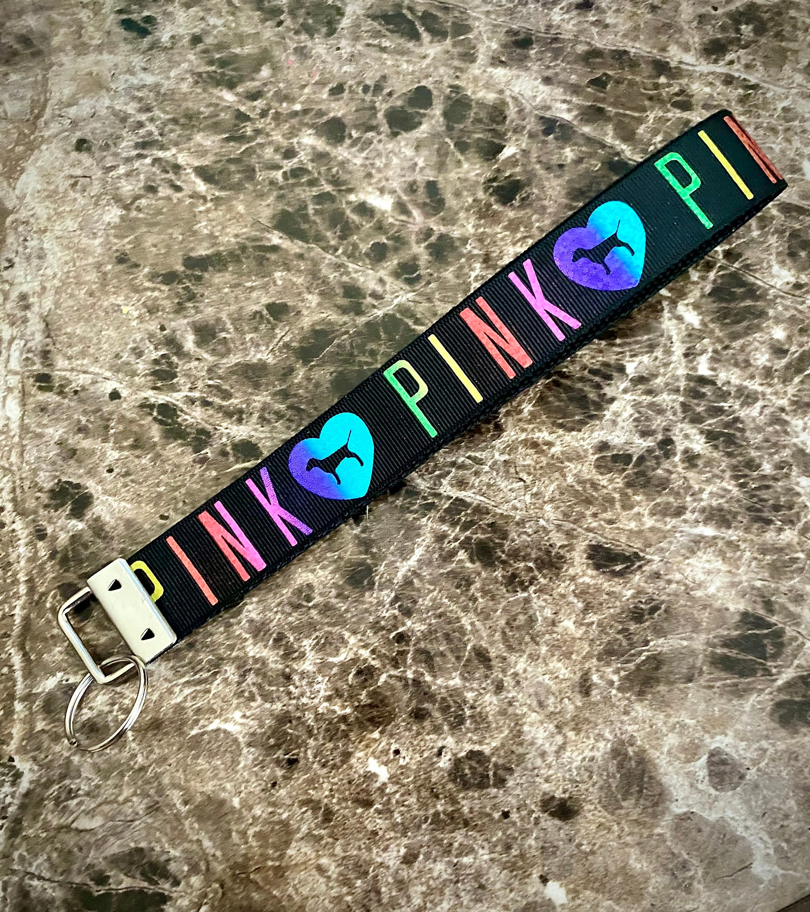 Victoria's Secret VS PINK KEYCHAIN Wristlet - Etsy Canada
