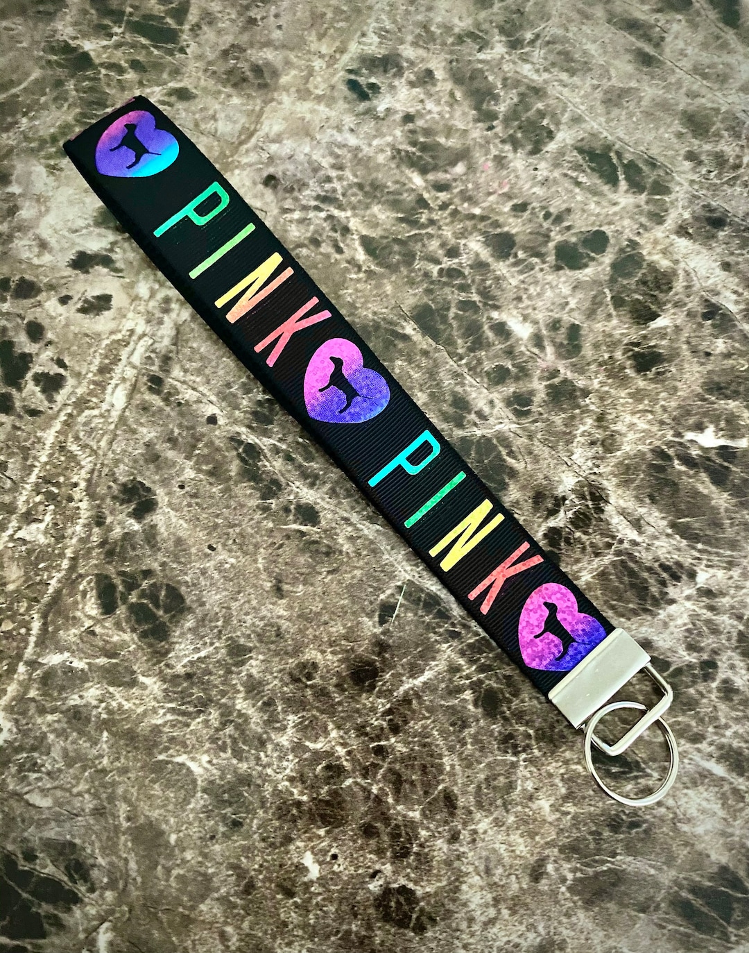 Victoria's Secret VS PINK KEYCHAIN Wristlet - Etsy