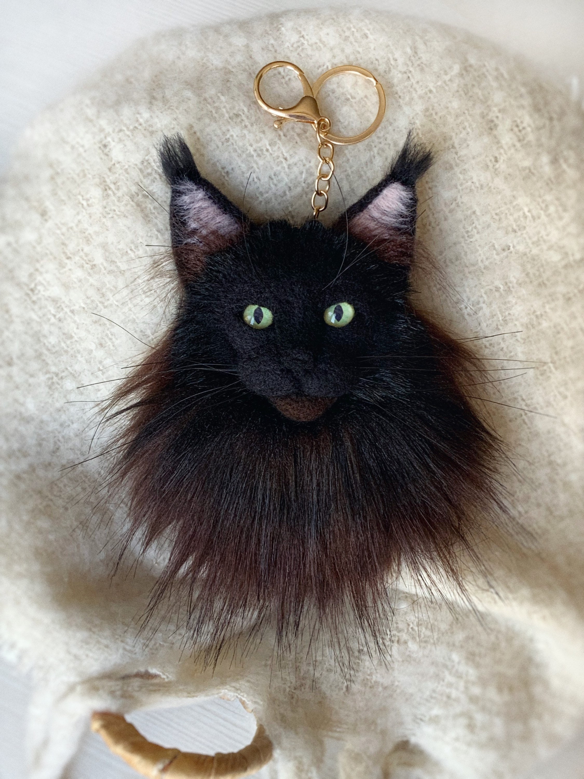 Cat keychain pet parent gift. Custom key chain for cat lover | Etsy