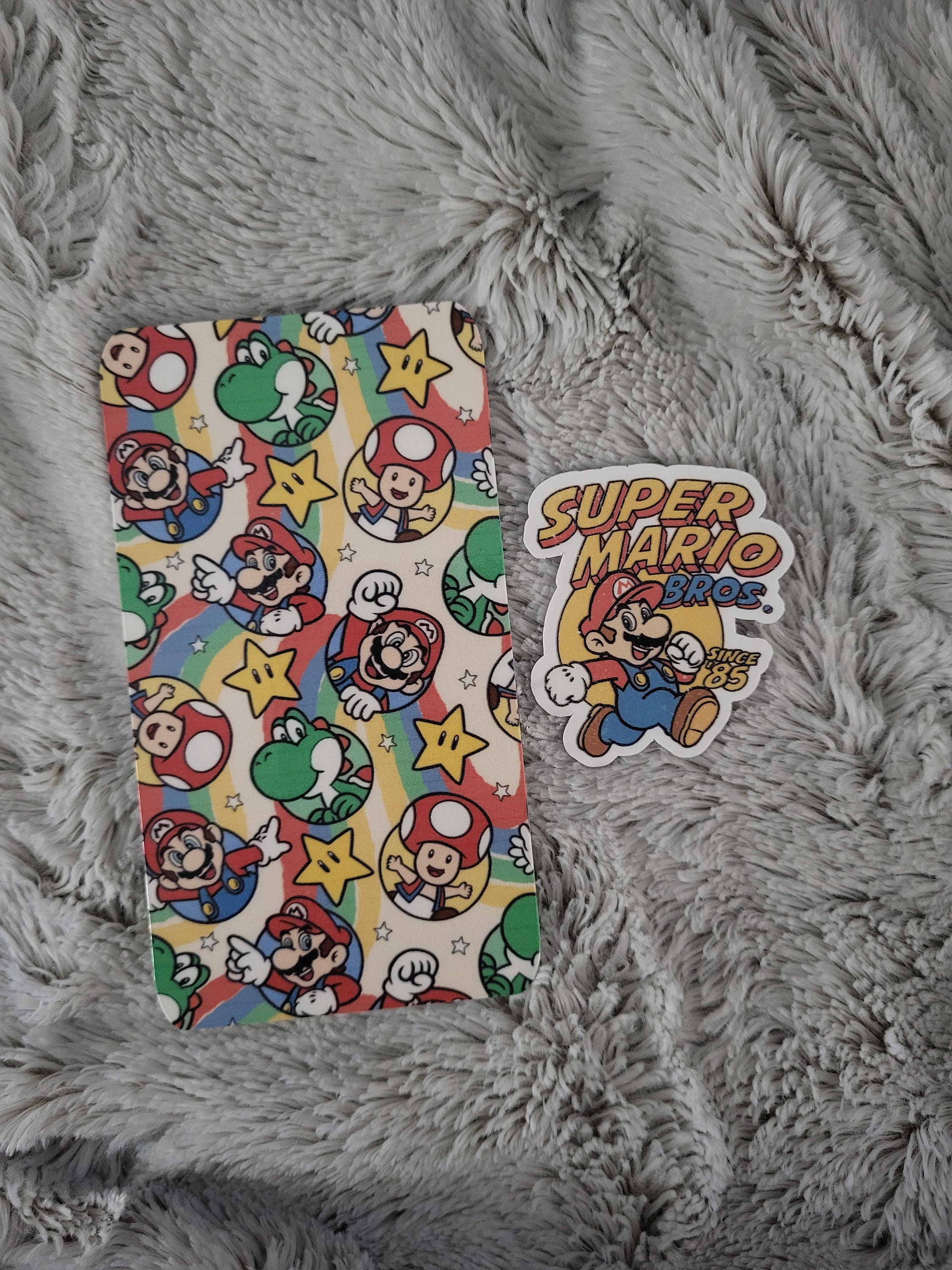 Super Mario Waterproof Sticker -- Super Mario Laminated Sticker - Etsy