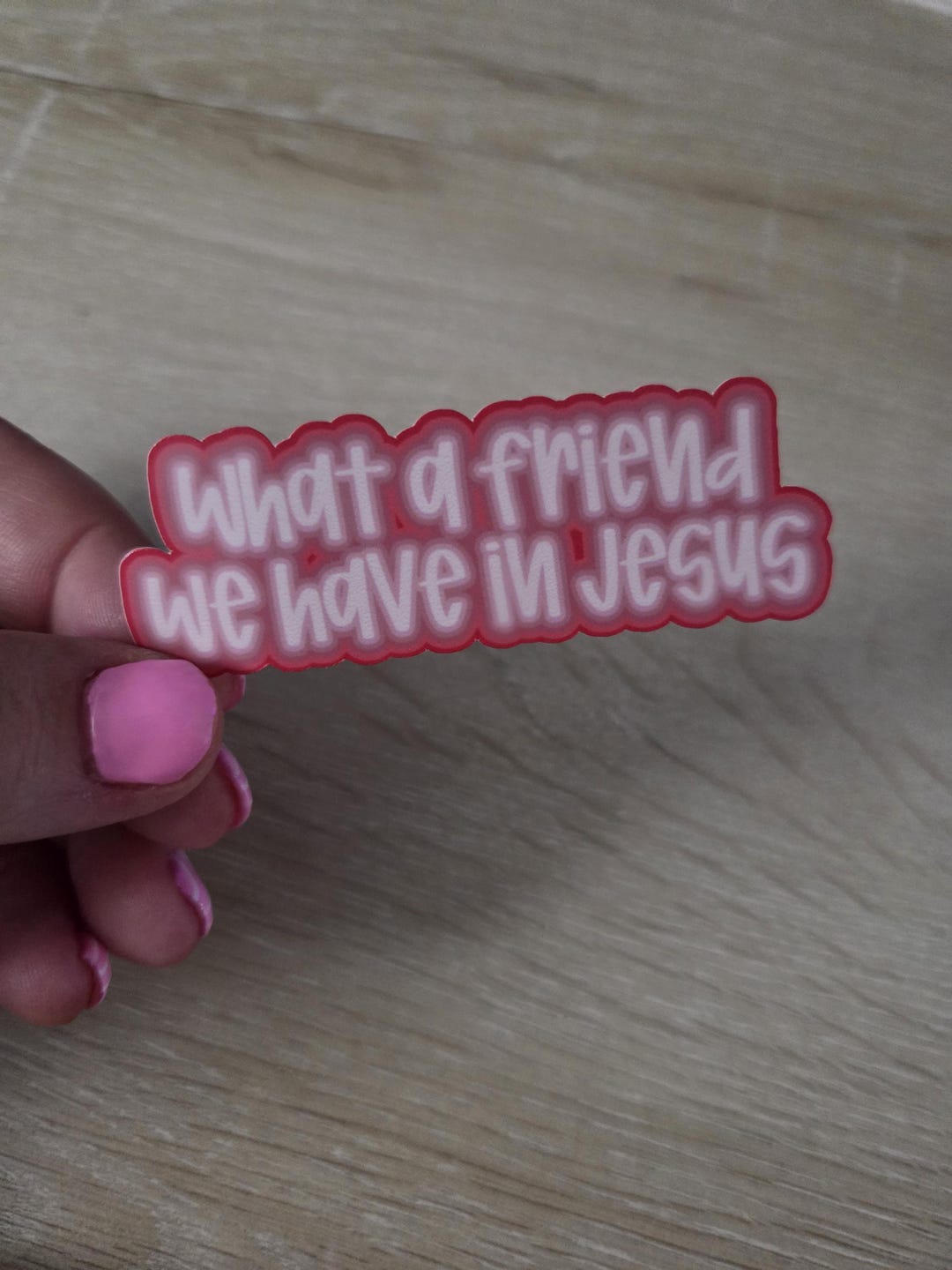 What a Friend We Have in Jesus - Pink Ombre - Waterproof Sticker - Hymn ...