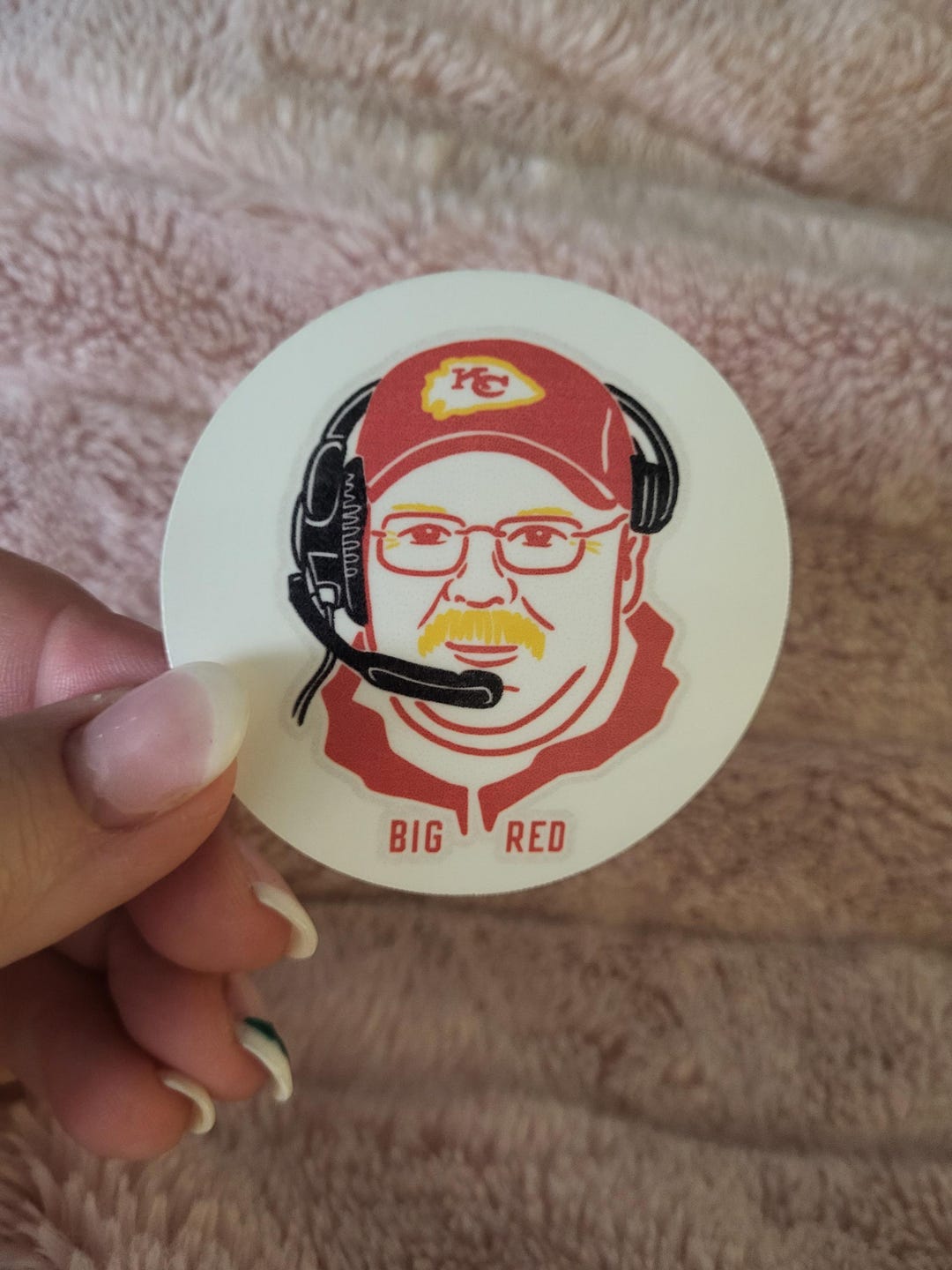 Andy Reid - Big Red - Waterproof Sticker - Chiefs Kingdom - Kansas City ...