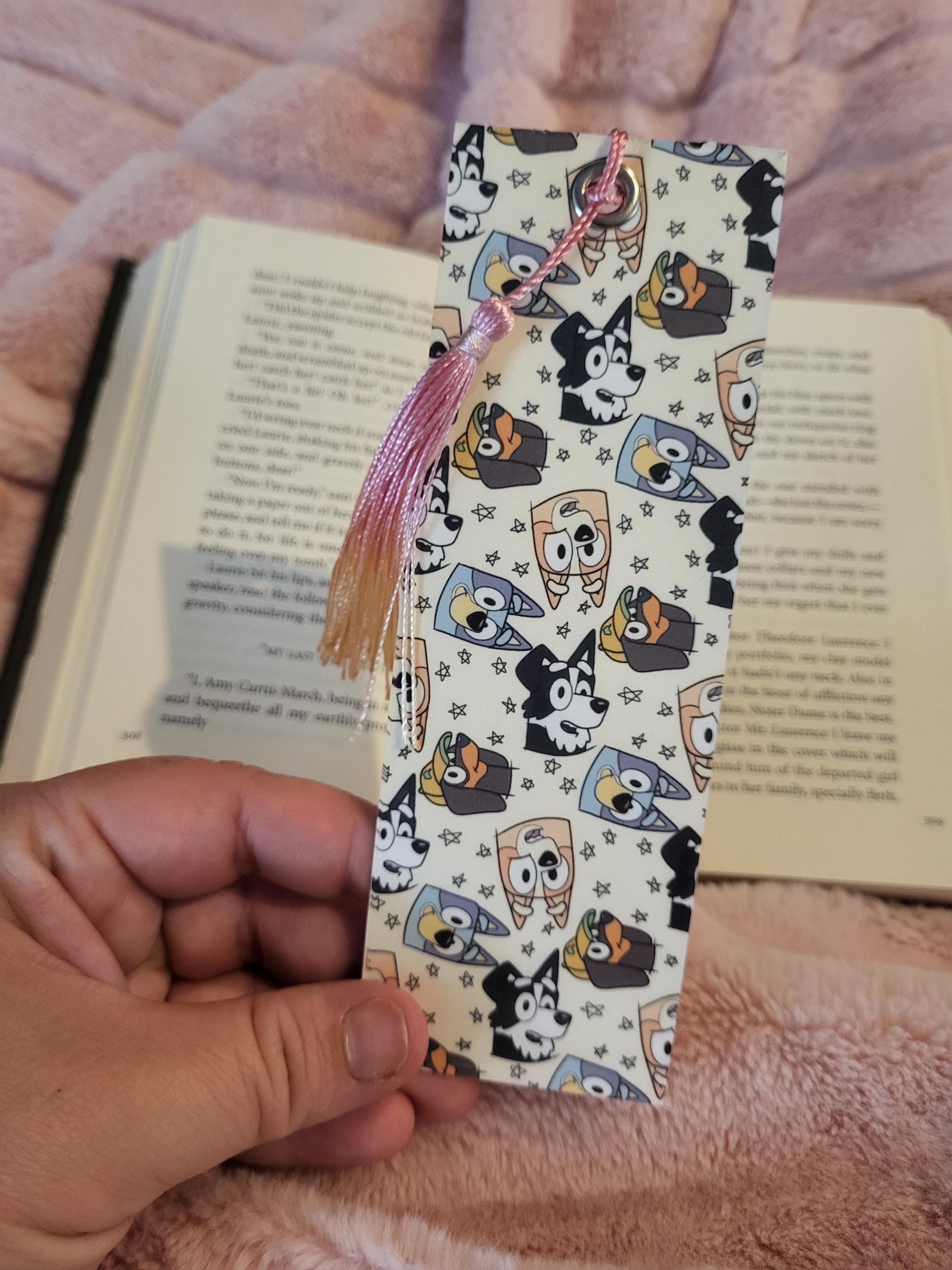 Bluey Laminated Bookmark Disney Bingo Bluey Heeler Family Books Reading ...