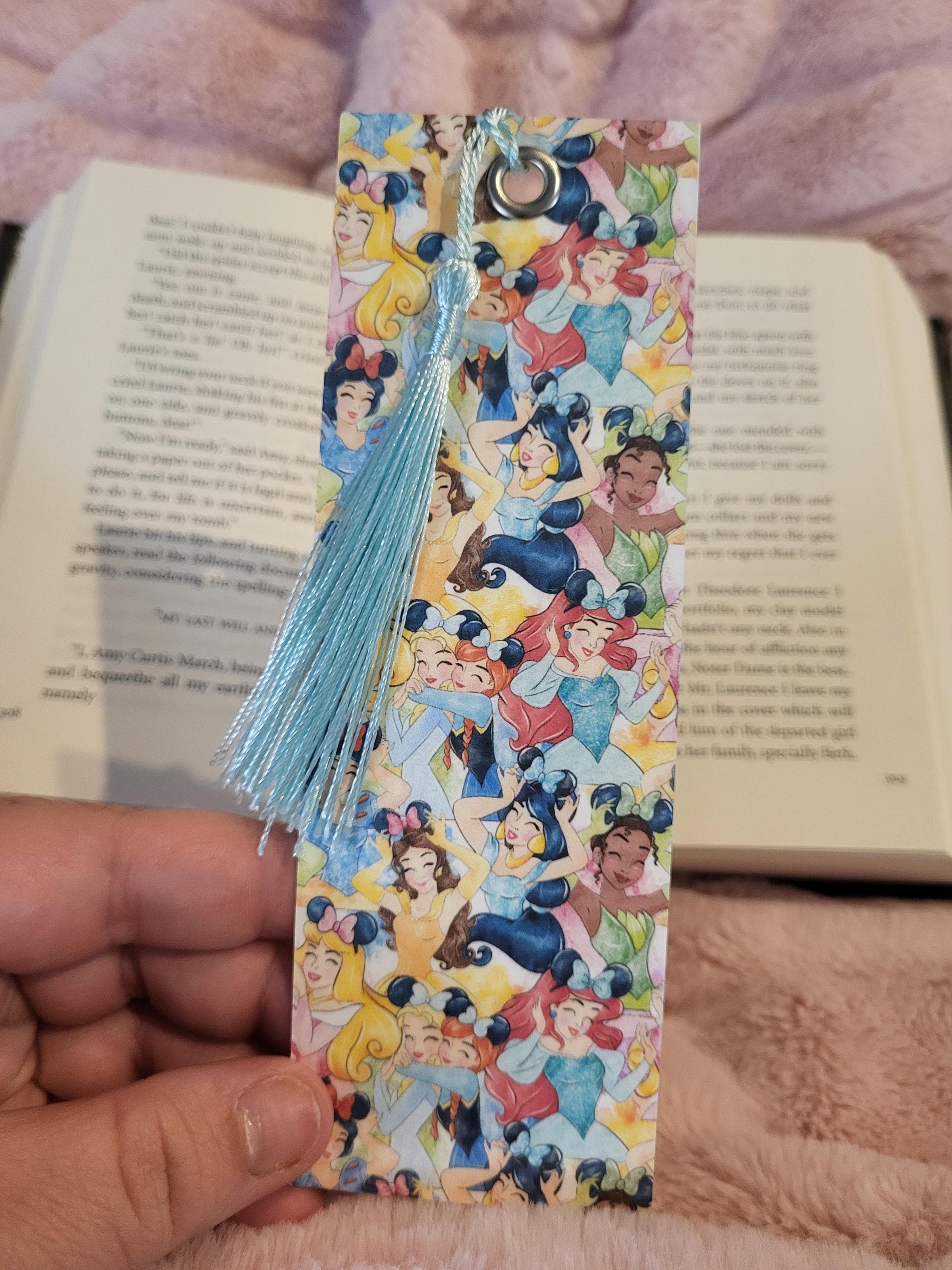 Disney Princesses Laminated Cardstock Bookmark Disneyland Disneyworld ...