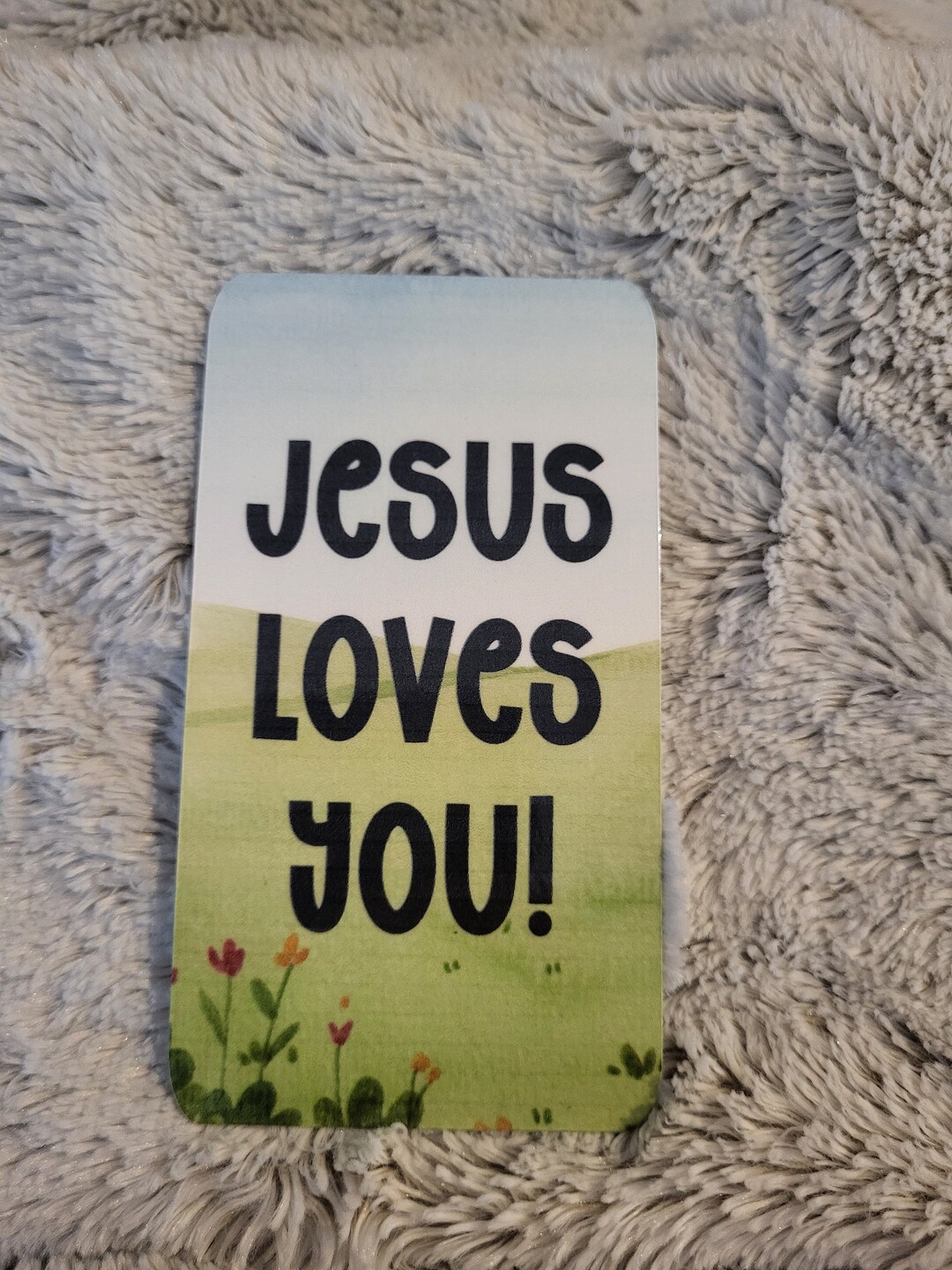 Jesus Loves You - Personalized Available Upon Request- Laminated ...